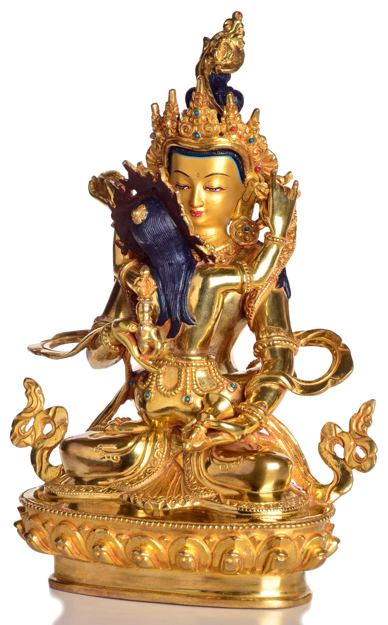 Vajrasattva Vajragarvi Shakti Statue feuervergoldet 24 cm Nepal kaufen