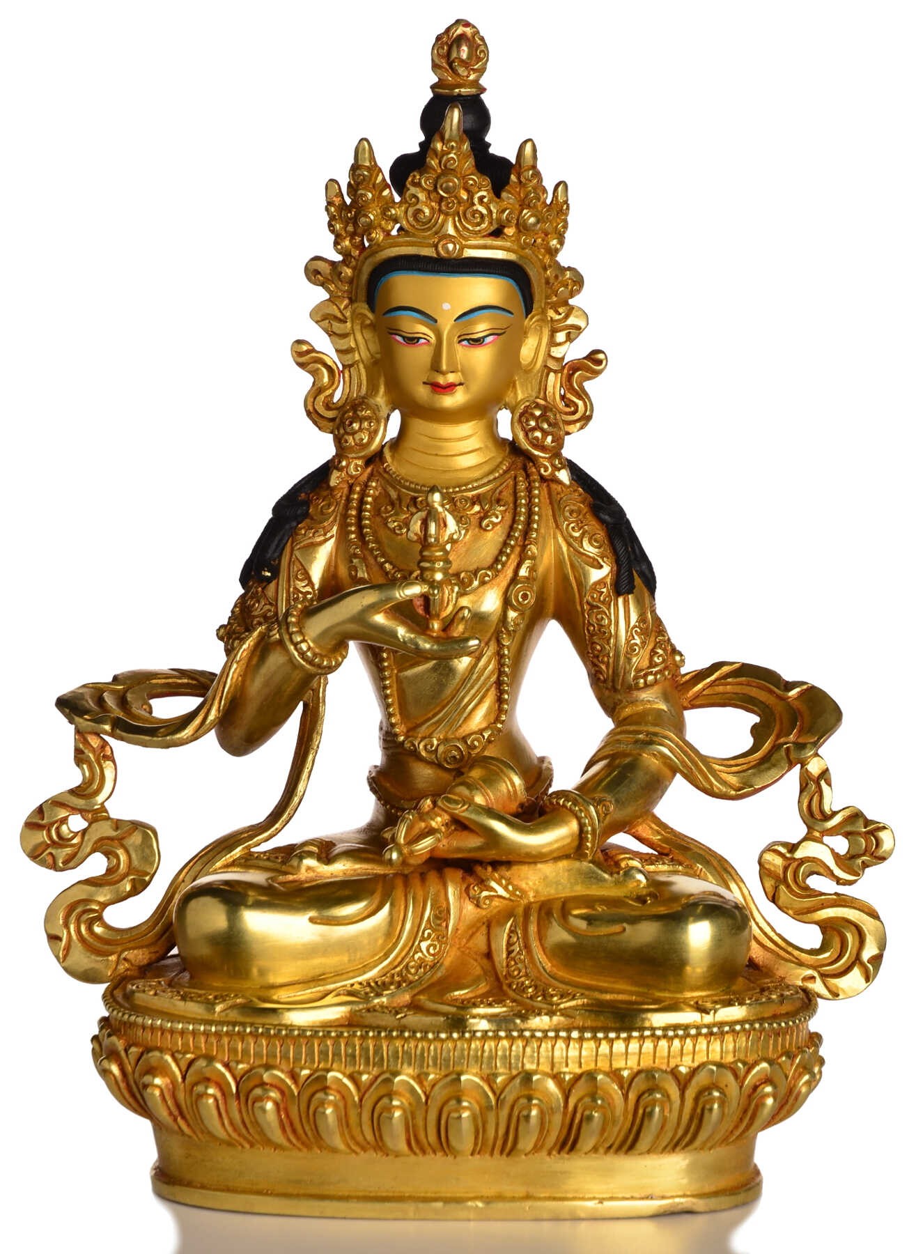 Vajrasattva Statue feuervergoldet 22 cm Premiumqualität Nepal kaufen