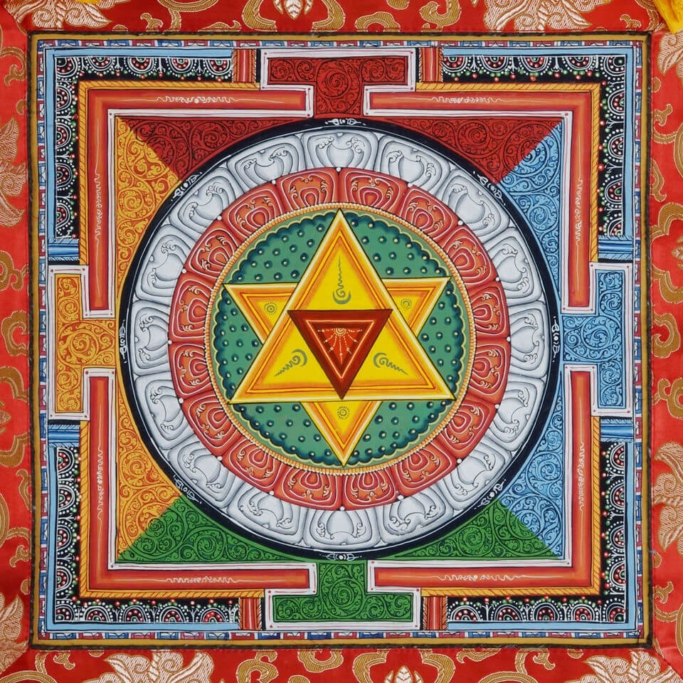 Thangka Yantra Bhuvaneshvari II 66 x 83 cm