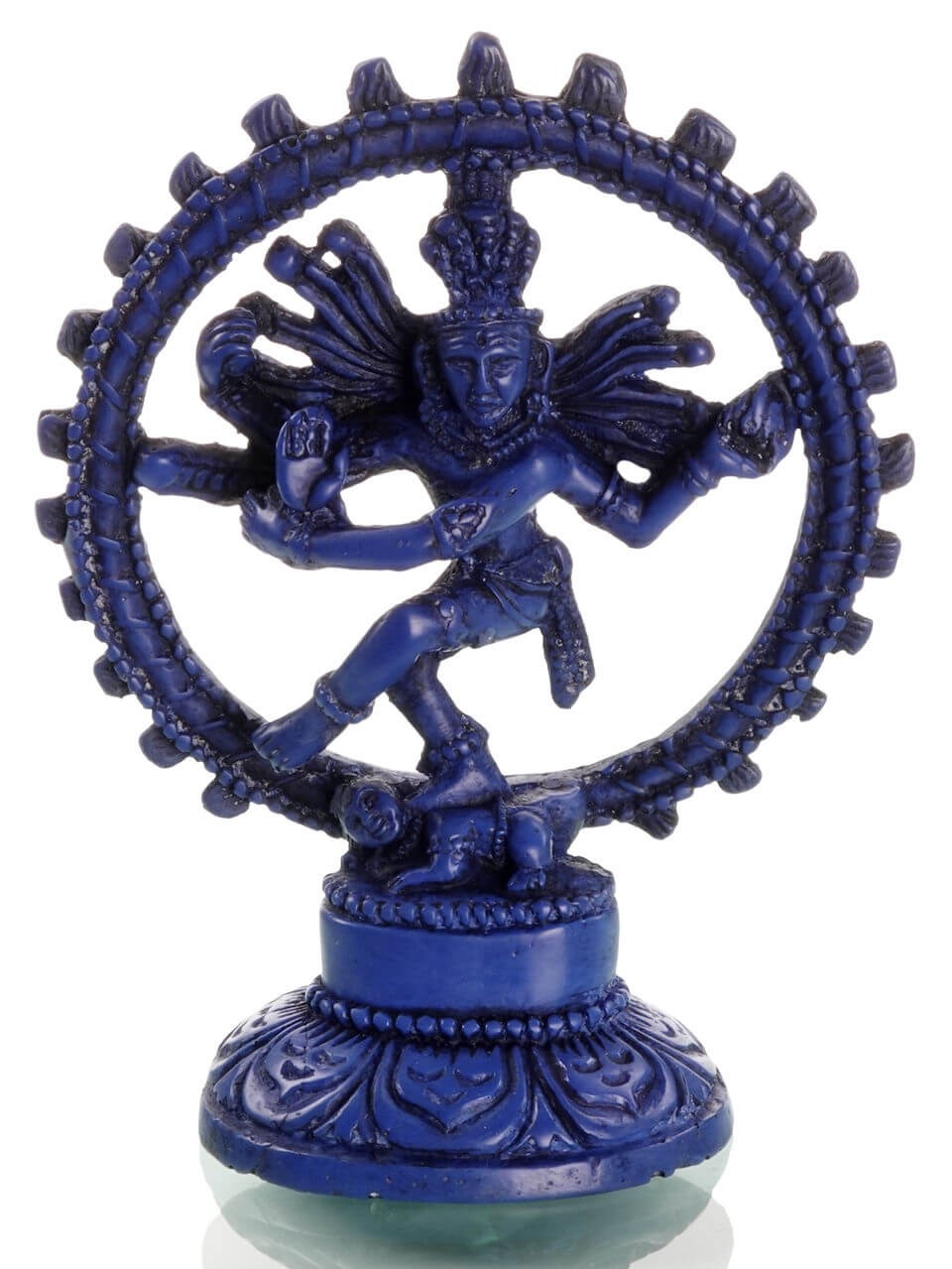 Nataraja Statue blau 14 cm