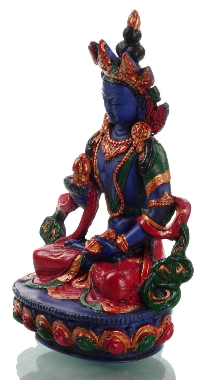 Tibetan buddhist and hindu statues Vajrasattva approx. 21 cm partly ...