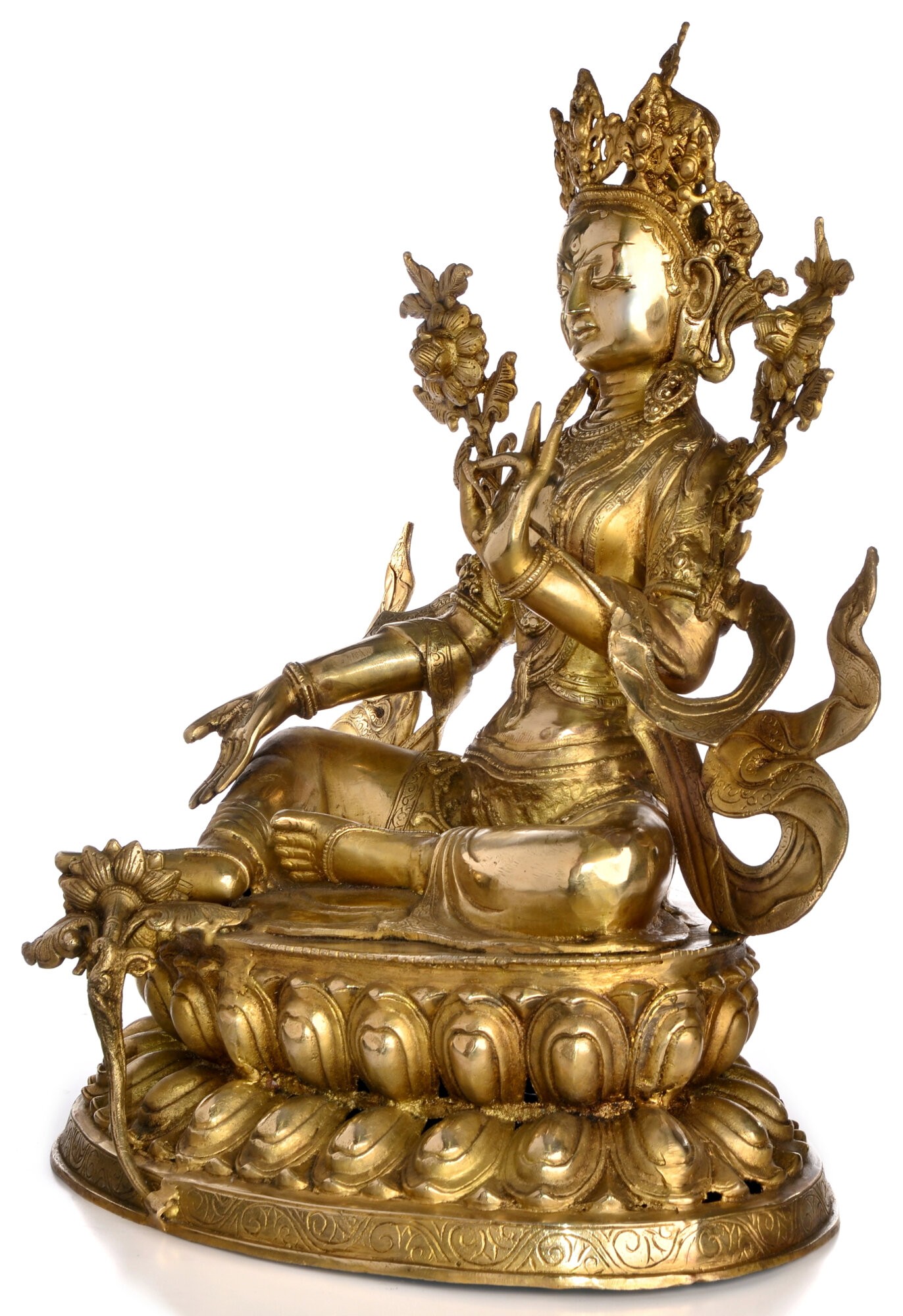 Green Tara Buddha statue