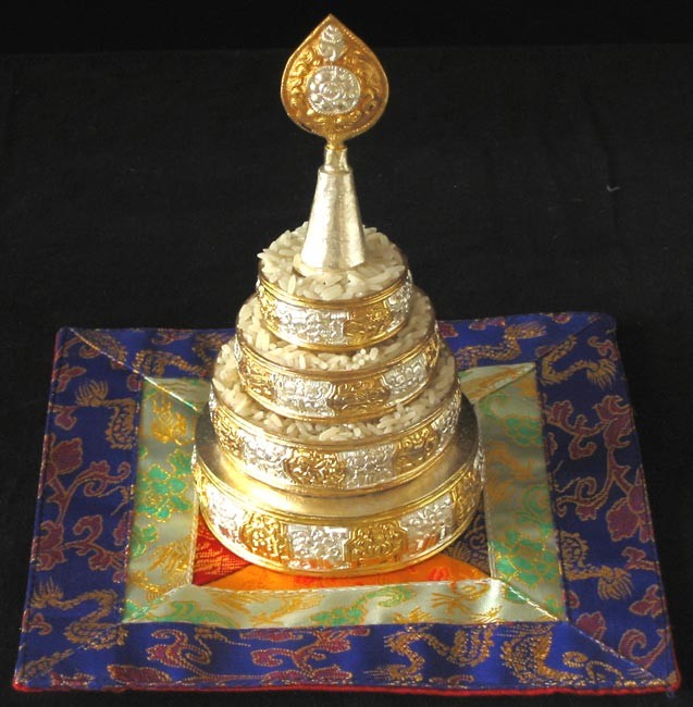 Altar Puja Table Cloth - 19 cm x 19 cm
