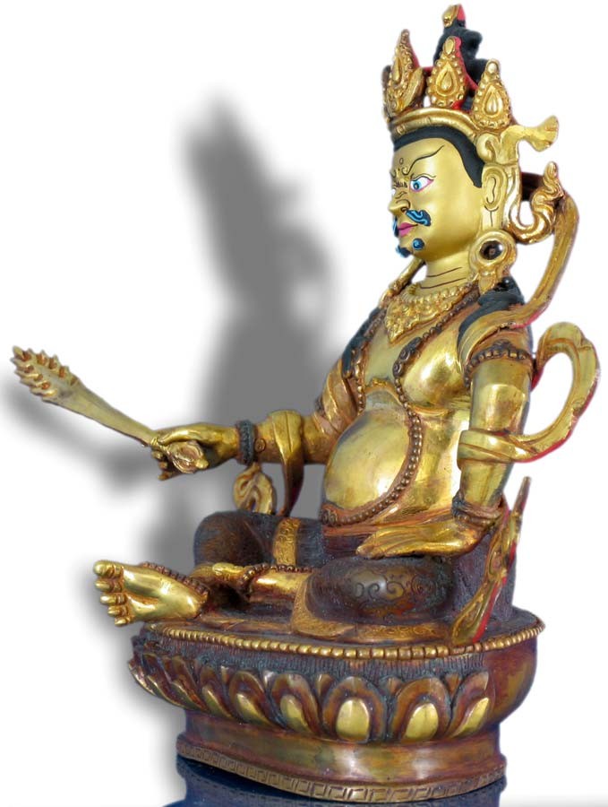 Tibetan buddhist and hindu statues Virudhaka sitting approx. 20 cm ...