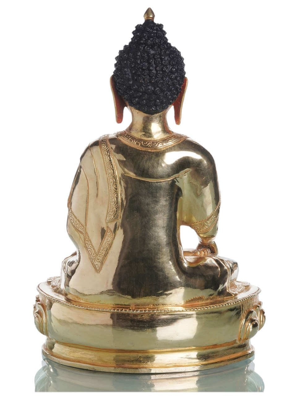 Shakyamuni - Akshobhya Statue vollfeuervergoldet 33,5 cm