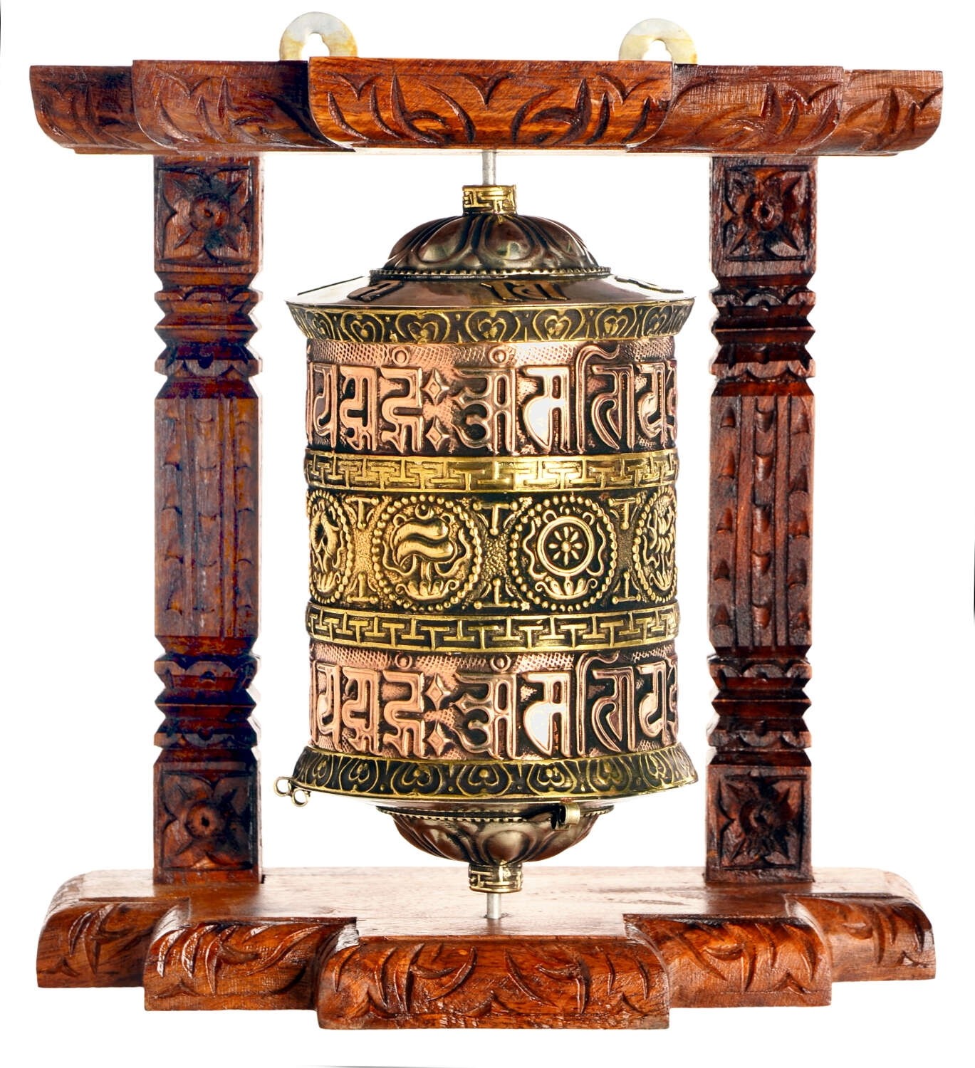 Wall Prayer wheel - Mani wheel 3 wheeler