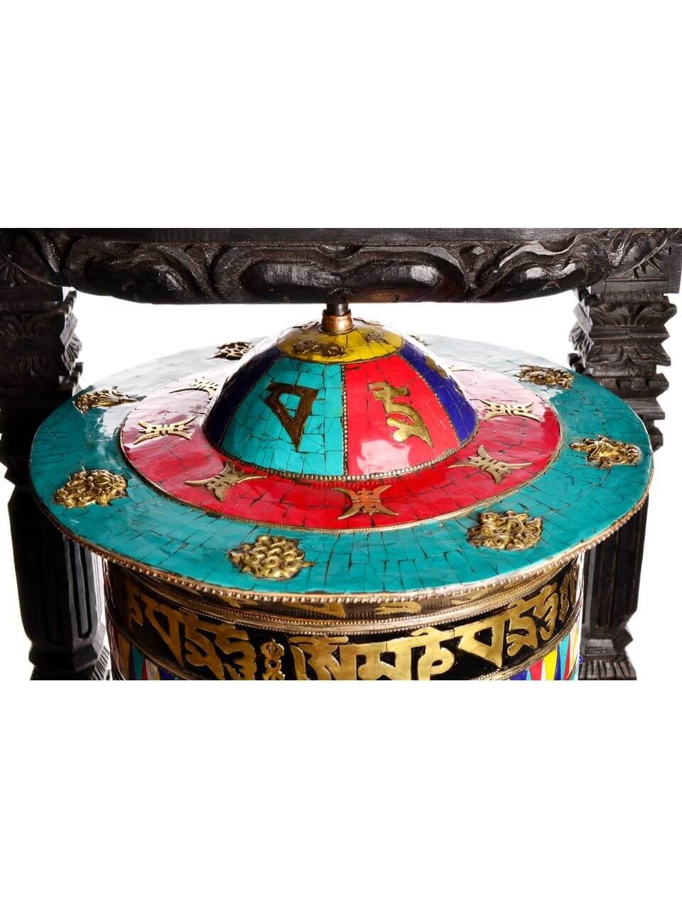 Table Prayer wheel Ashta Mangala - Ashtamangala - Tashi Tagey