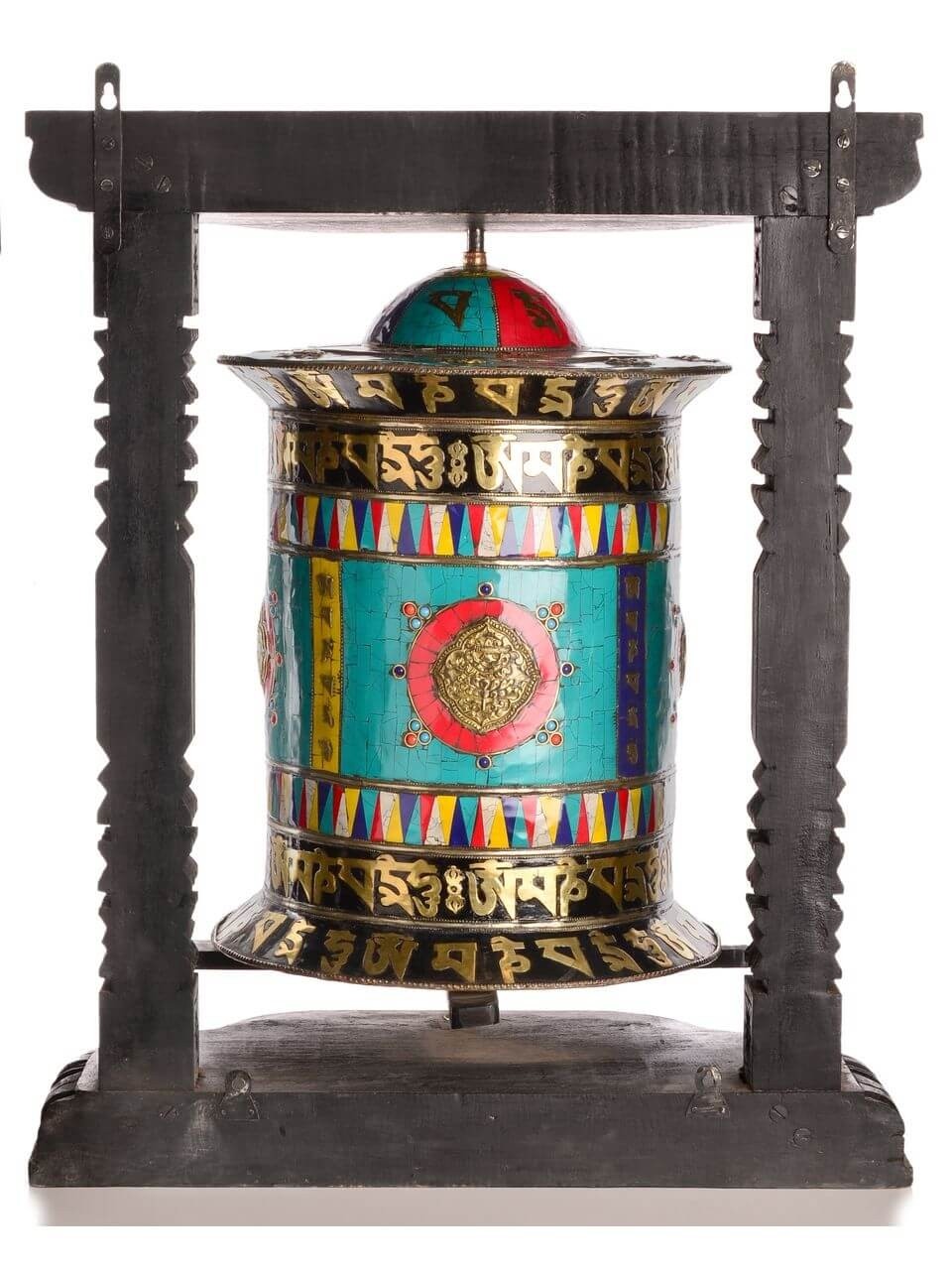 Table Prayer wheel Ashta Mangala - Ashtamangala - Tashi Tagey