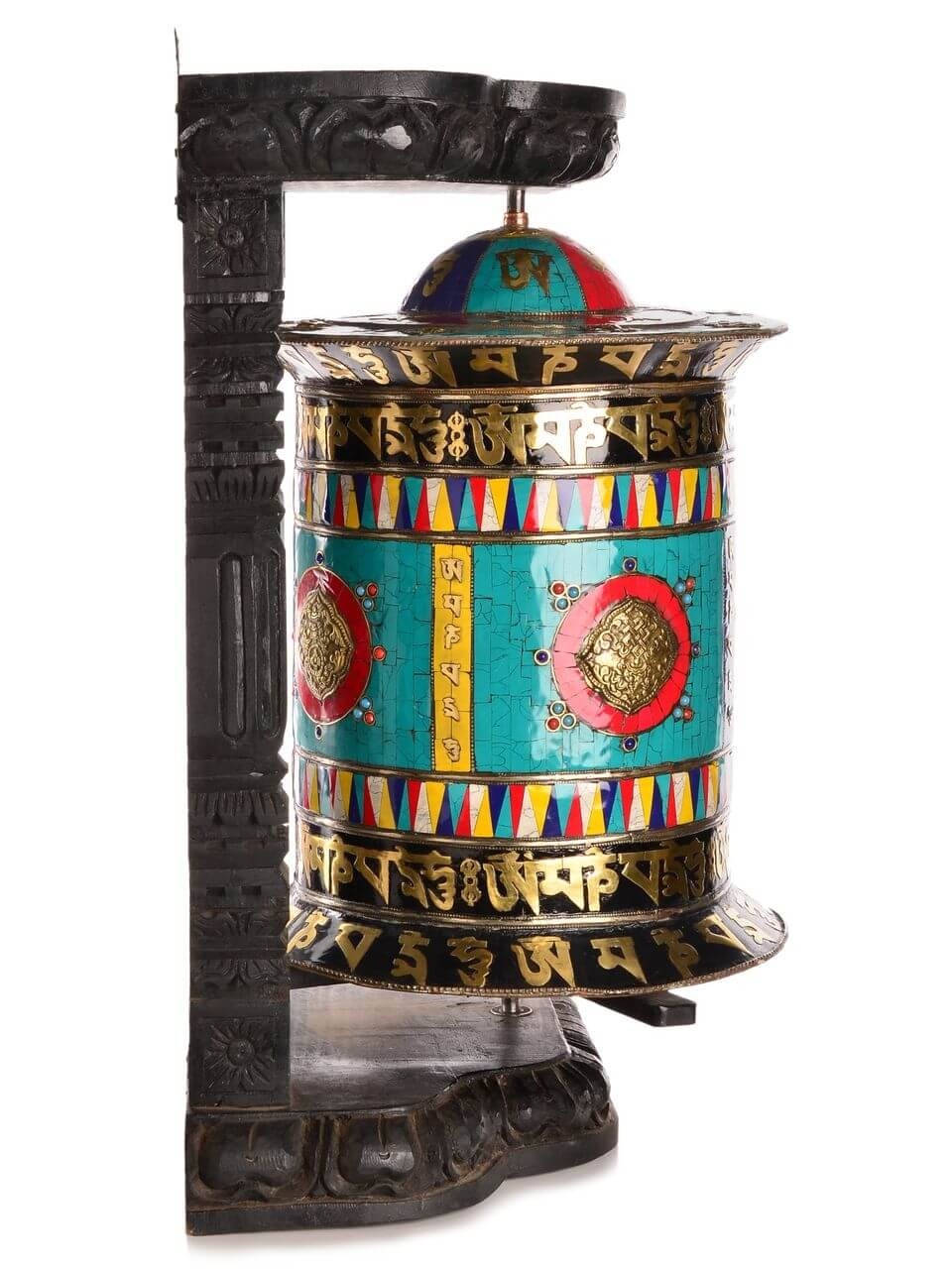 Table Prayer wheel Ashta Mangala - Ashtamangala - Tashi Tagey