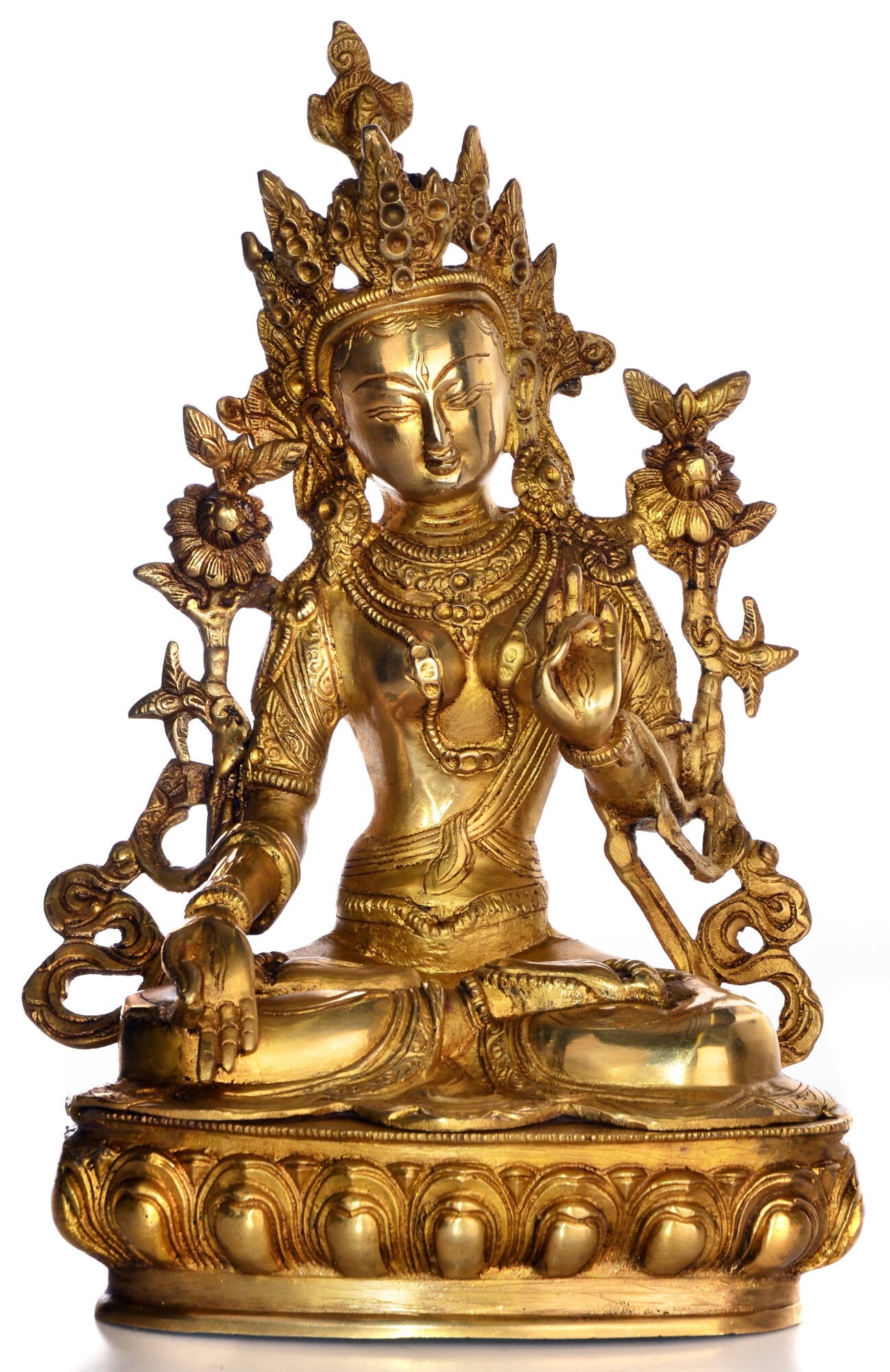 Tibetan buddhist and hindu statues